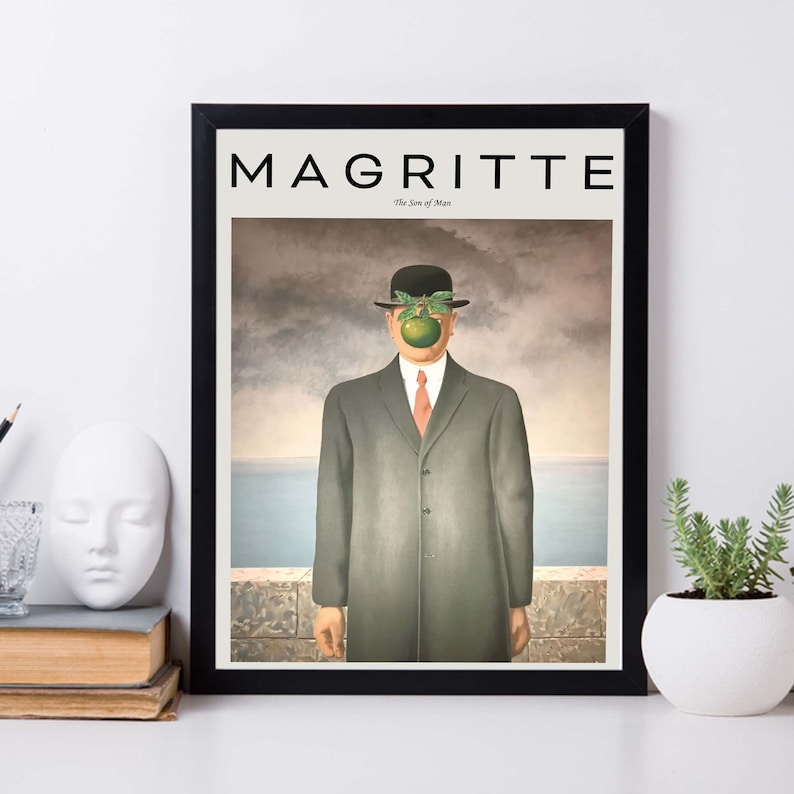 Rene Magritte the Son of Man Rene Magritte Art Gift Idea - Etsy
