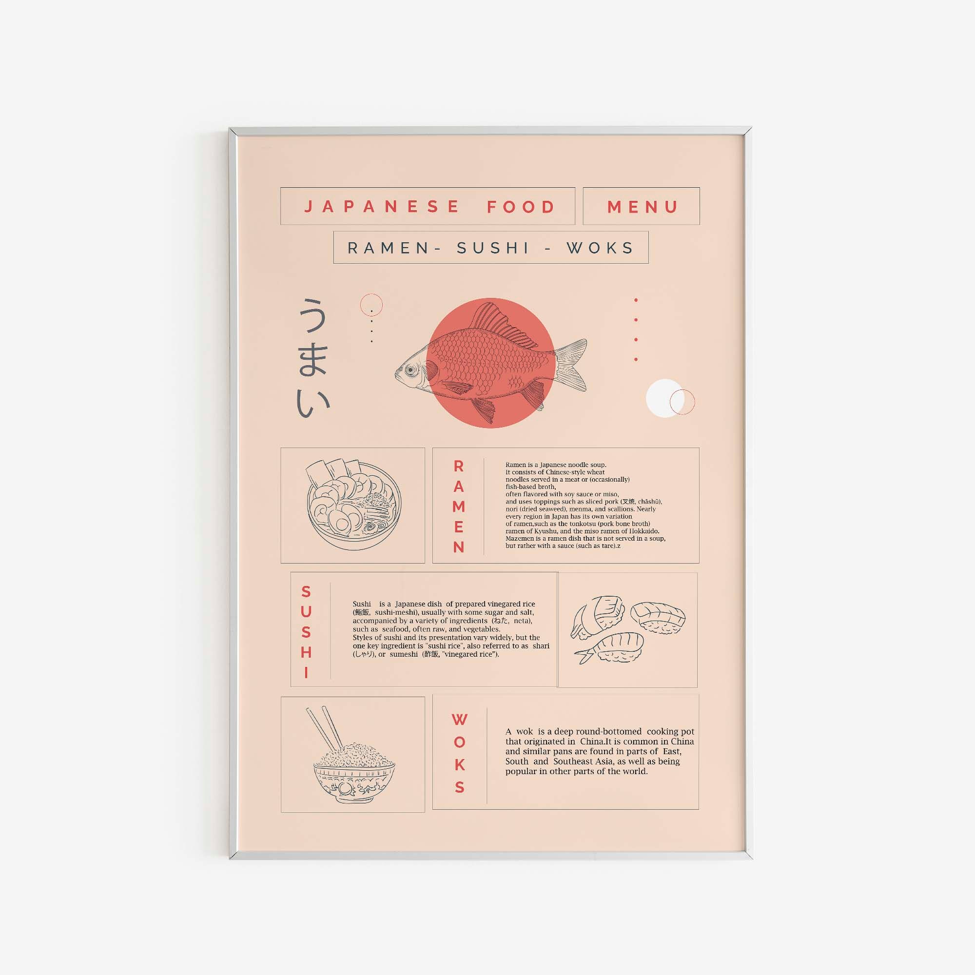 Sushi Menus Designed Well