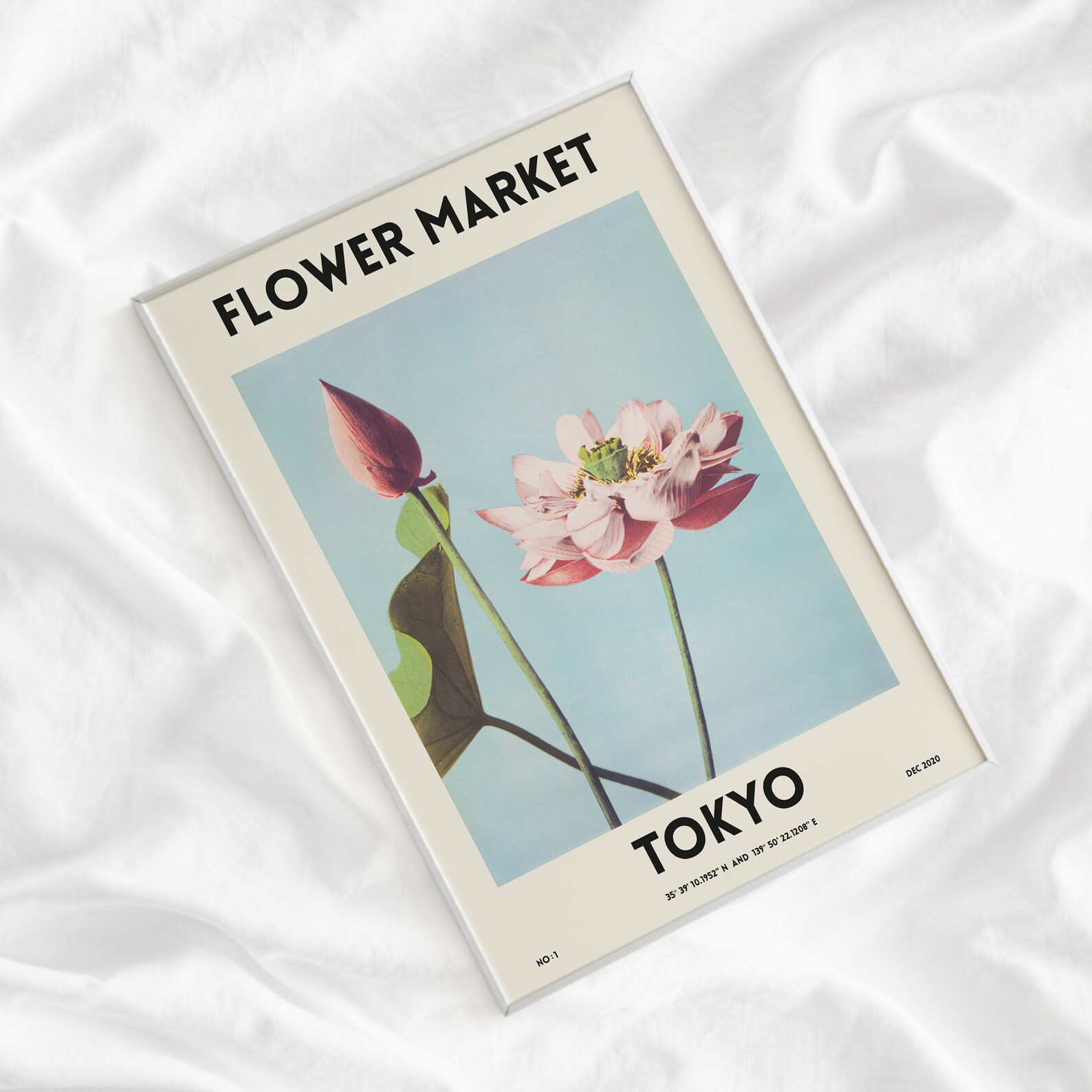 Flower Market Tokyo Retro Flower Poster Tokyo Coordinates | Etsy