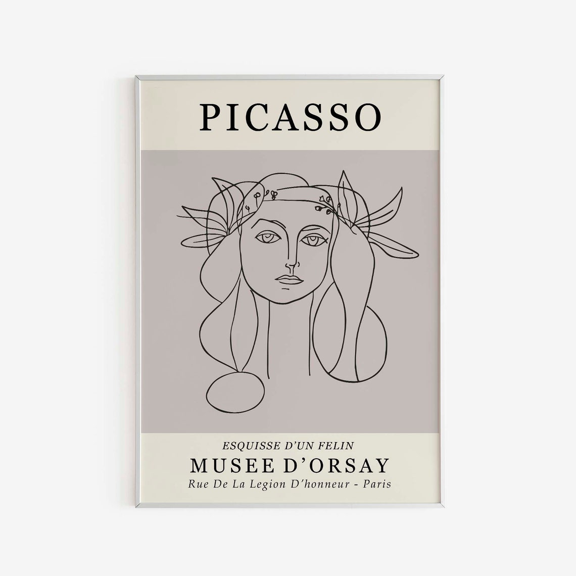 Picasso Sketch of a Girl Art Print Poster Picasso Style - Etsy