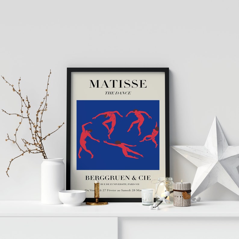 Matisse Modern Art Poster the Dance Henri Matisse Yves | Etsy