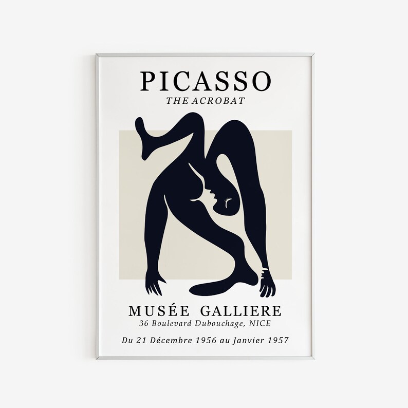 Picasso the Acrobat Exhibition Art Print Picasso Wall Art - Etsy