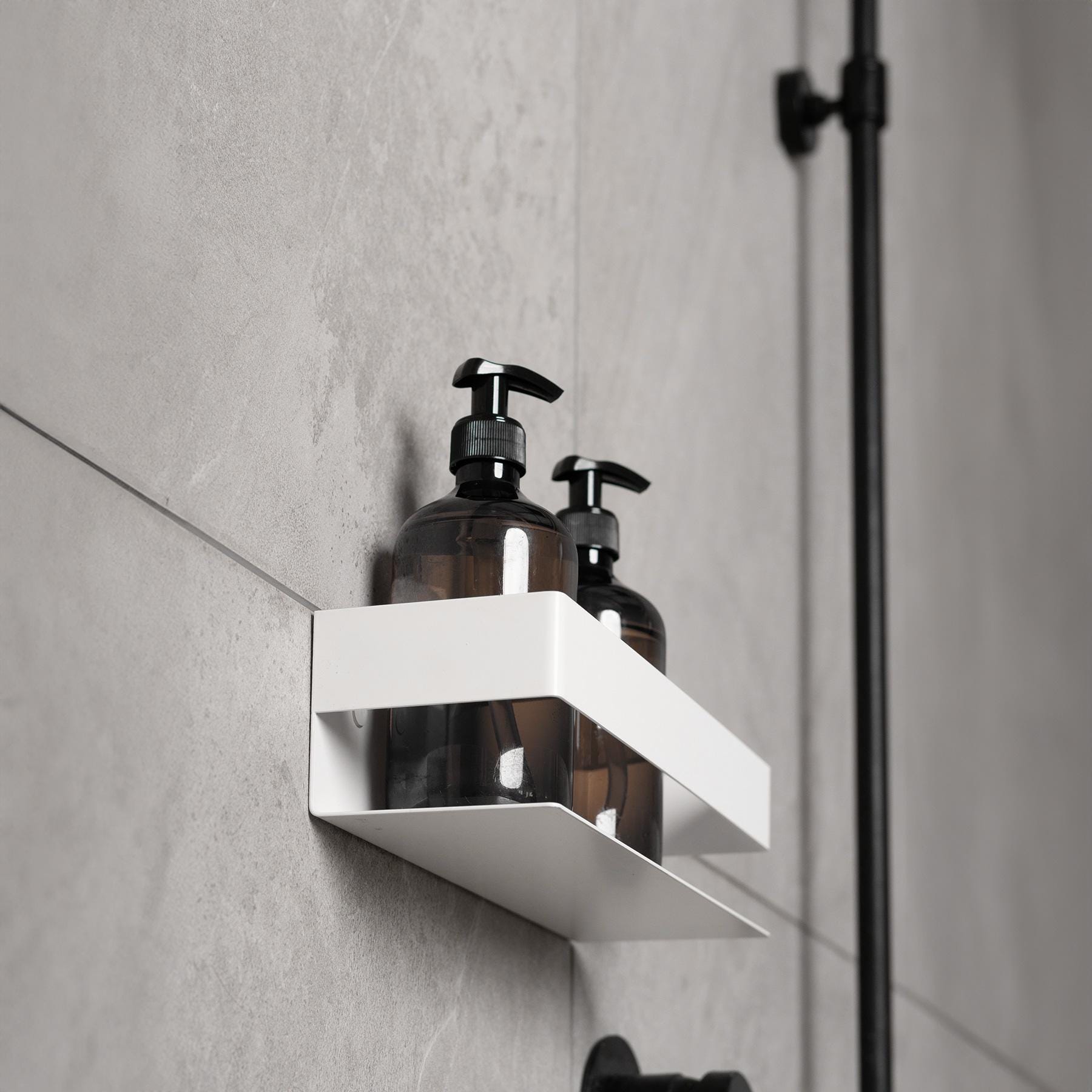 Modern Shower Caddy, Floating Shower Shelf, Minimalist Bathroom Shelf ...