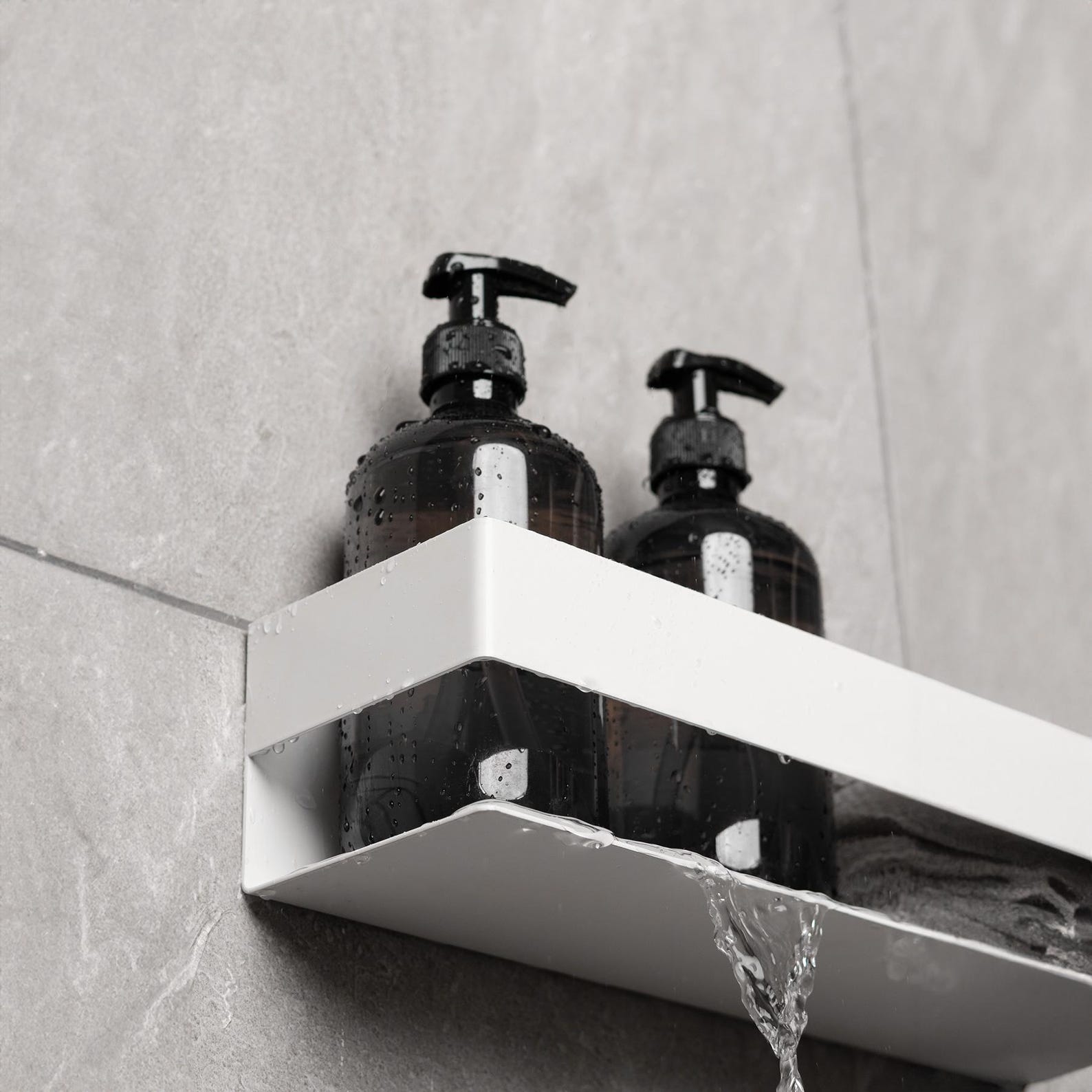 Modern Shower Caddy, Floating Shower Shelf, Minimalist Bathroom Shelf ...
