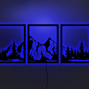 Mountain Neon Sign, Mountain Neon, Mountain Led Sign, Mountain Led ...