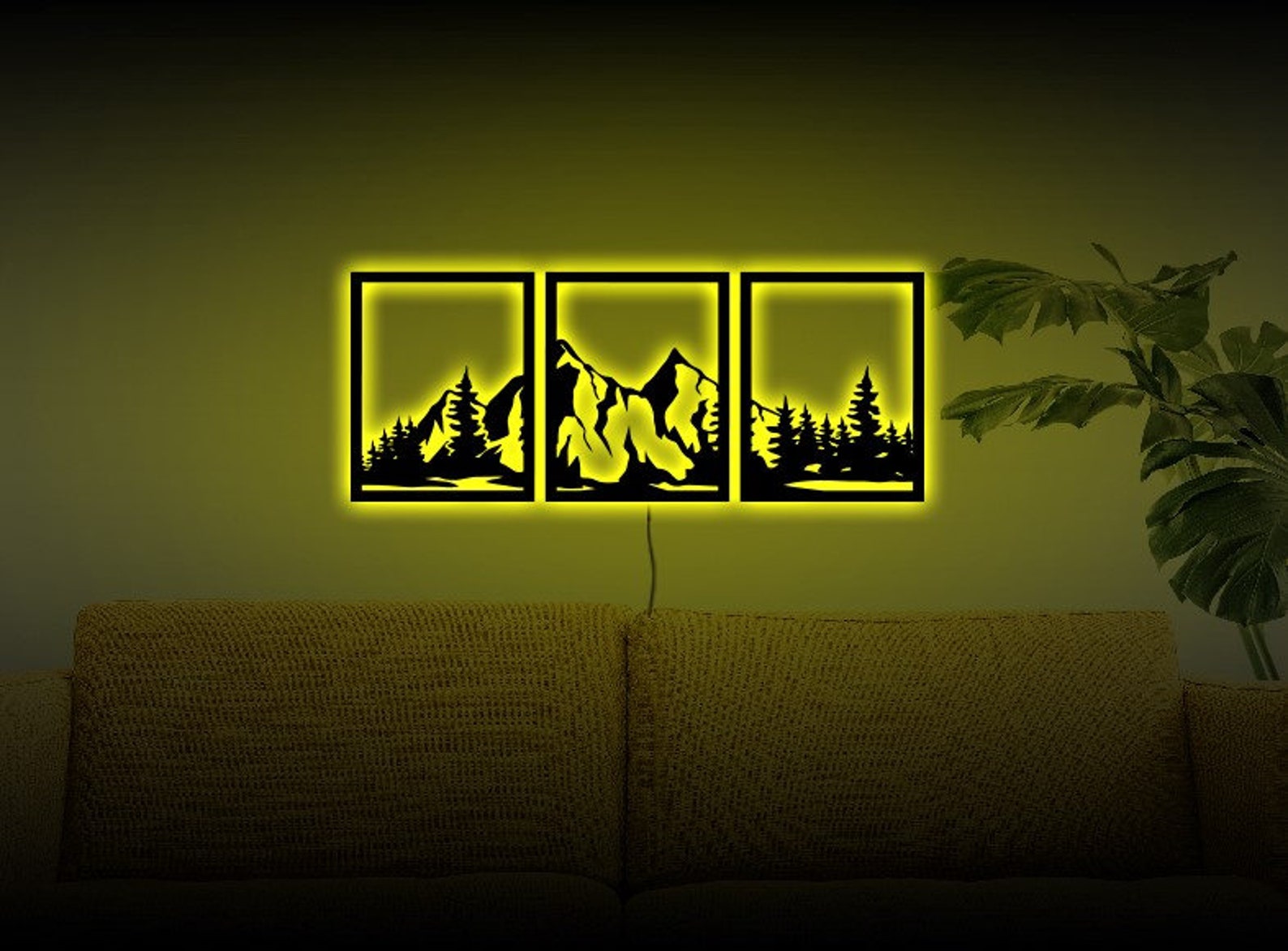 Mountain Neon Sign Mountain Neon Mountain Led Sign Mountain - Etsy