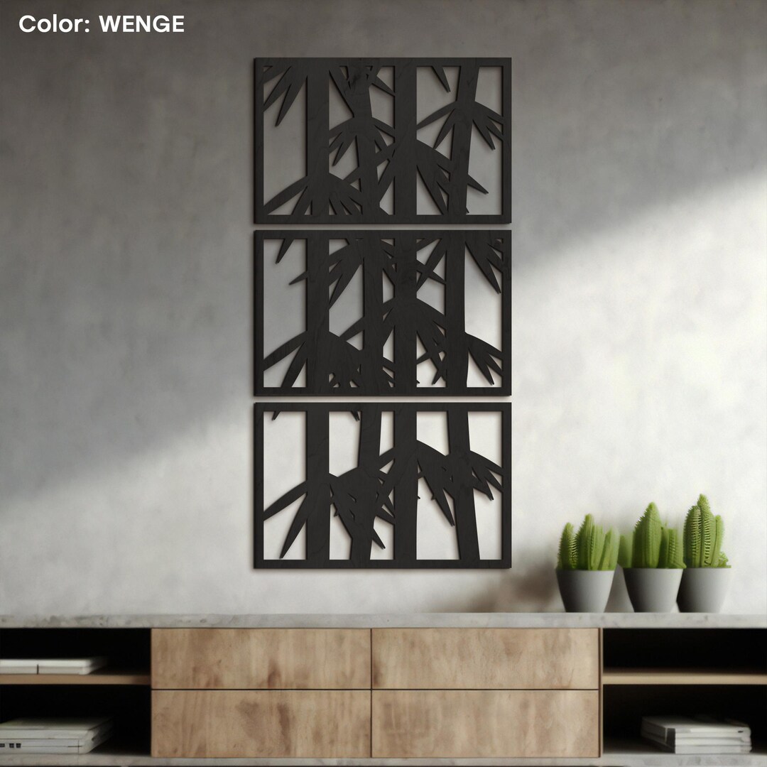 Wooden Bamboo Signs, Bamboo Tree Art, Bamboo Wall Panels, Bamboo Wall ...