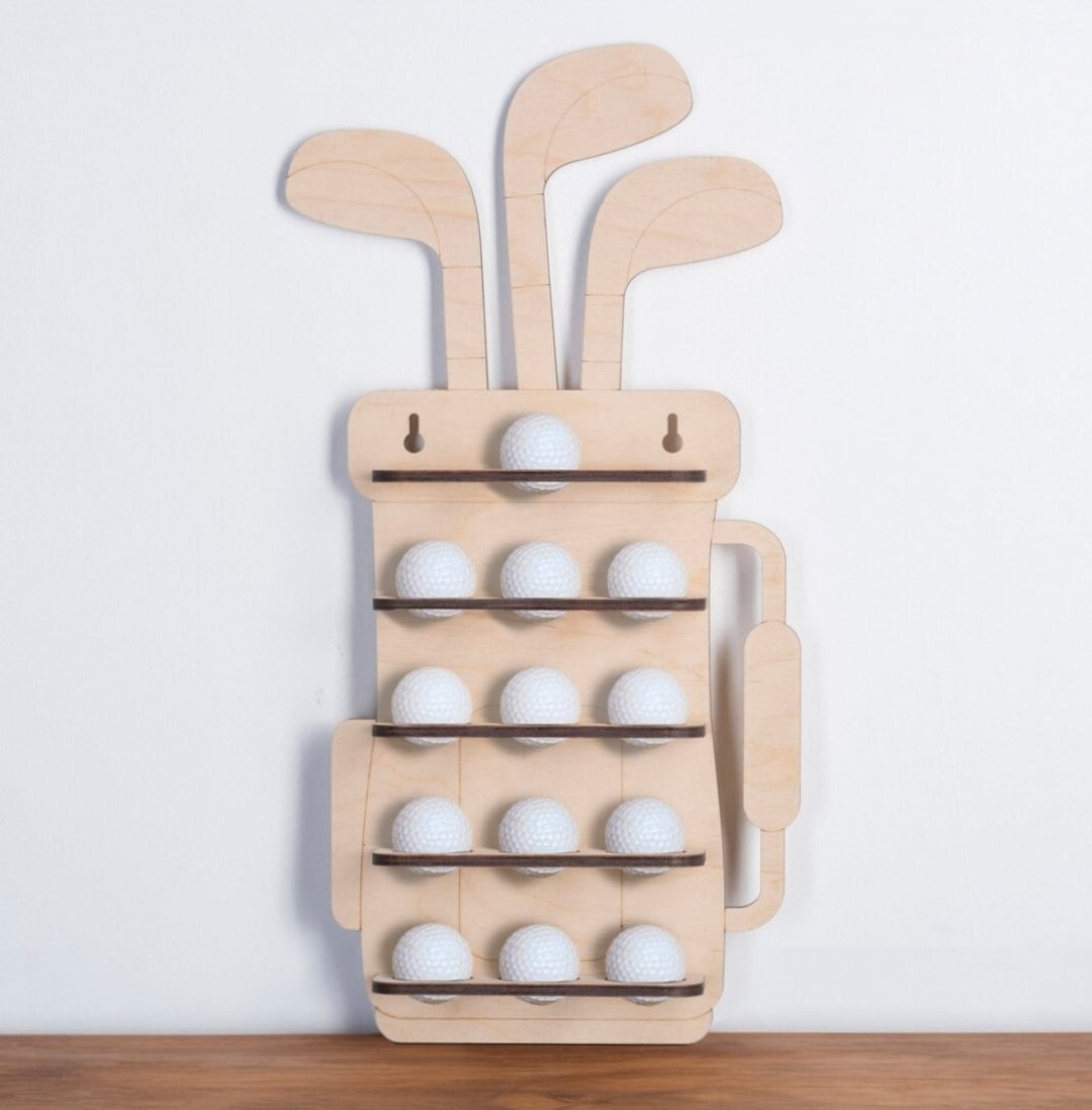 Wood Golf Ball Box, Golf Ball Display Shelf, Golf Ball Display Holder ...