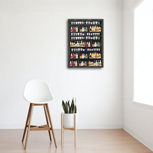 Shot Glass Display Case With Led Shot Glass Display Shelf - Etsy