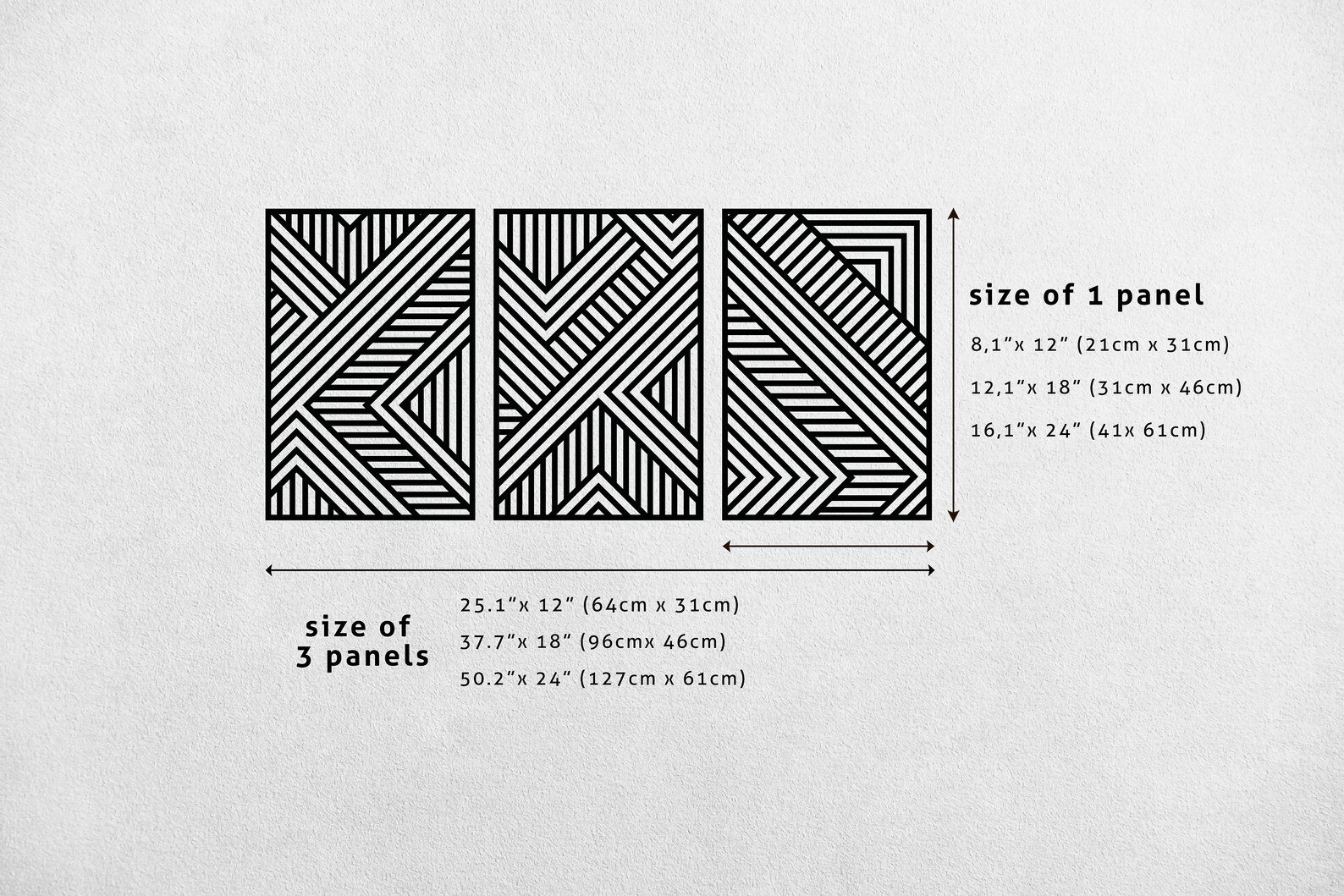 Geometric Wood Wall Art Geometric Wood Wall Set Panel Wood | Etsy