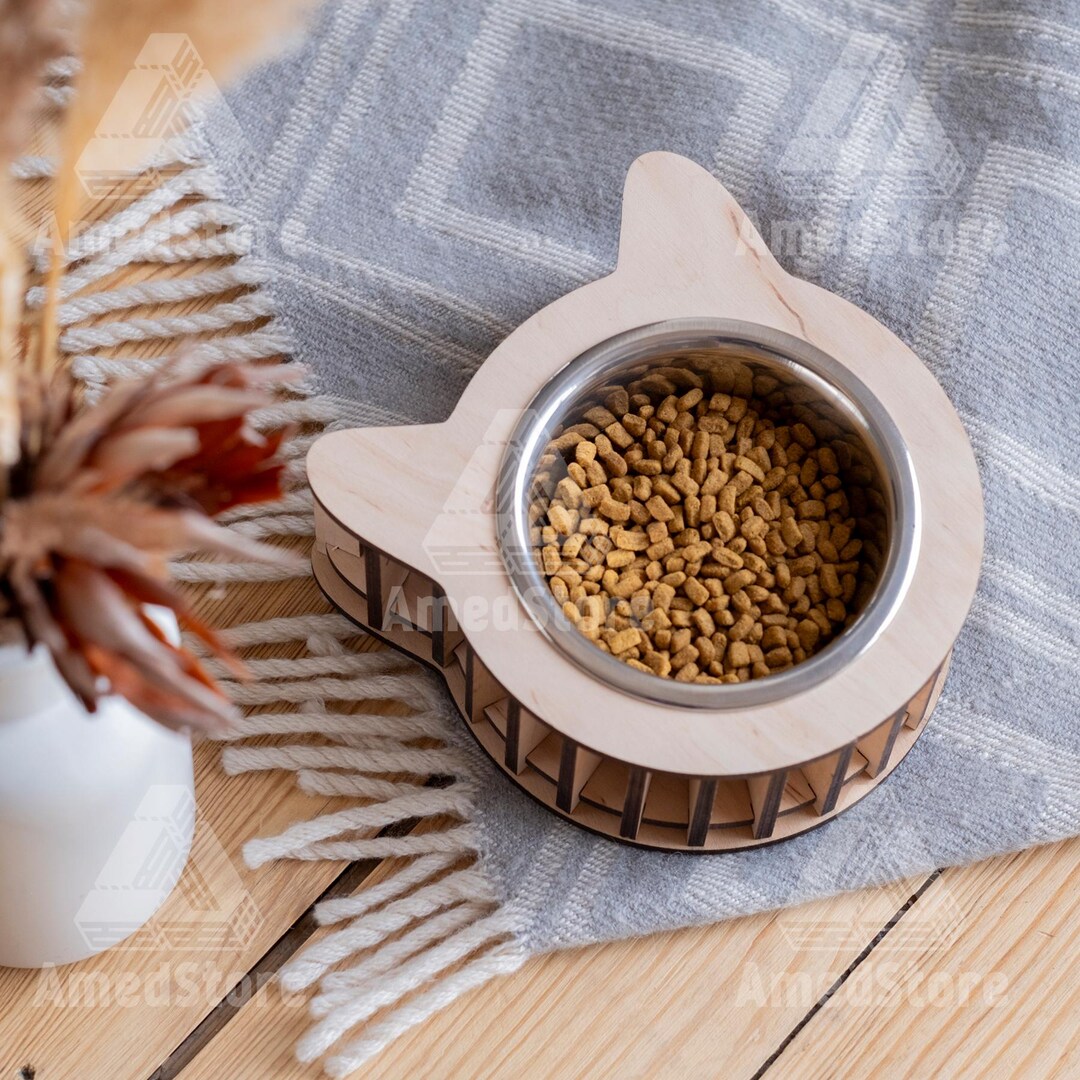 Cat Shaped Bowls, Cat Feeding Station, Cat Food Stand, Cat Bowl Holder ...