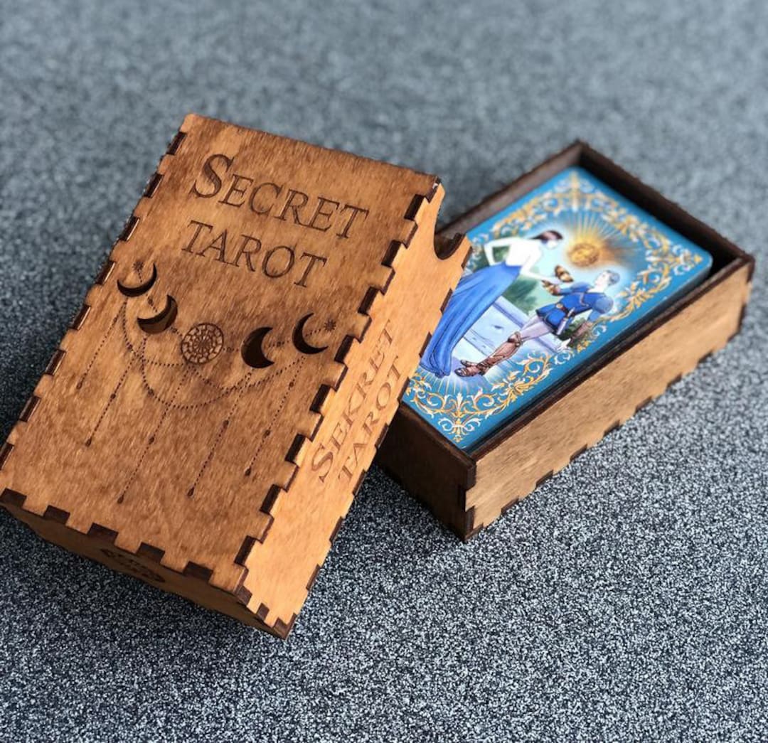 Tarot Cards Box,tarot Wooden Box,personalized Tarot Card Box,wood Tarot ...