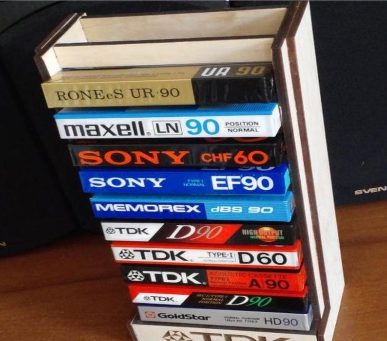 Cassette Storage, Cassette Stand, Cassette Tape Holder, Cassette Tape ...