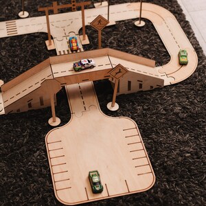 Wooden Road Track, Toy Car Track, Wooden Toy Car Storage, Wooden Toy ...