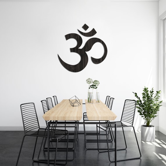 Large Om Wall Decor Om Wall Art Om Wood Cutout Om Wooden | Etsy