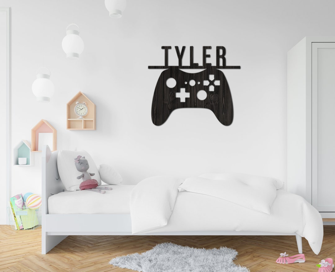 Custom Game Room Sign, Game Controller Wall Decor, Video Game Wall Art ...