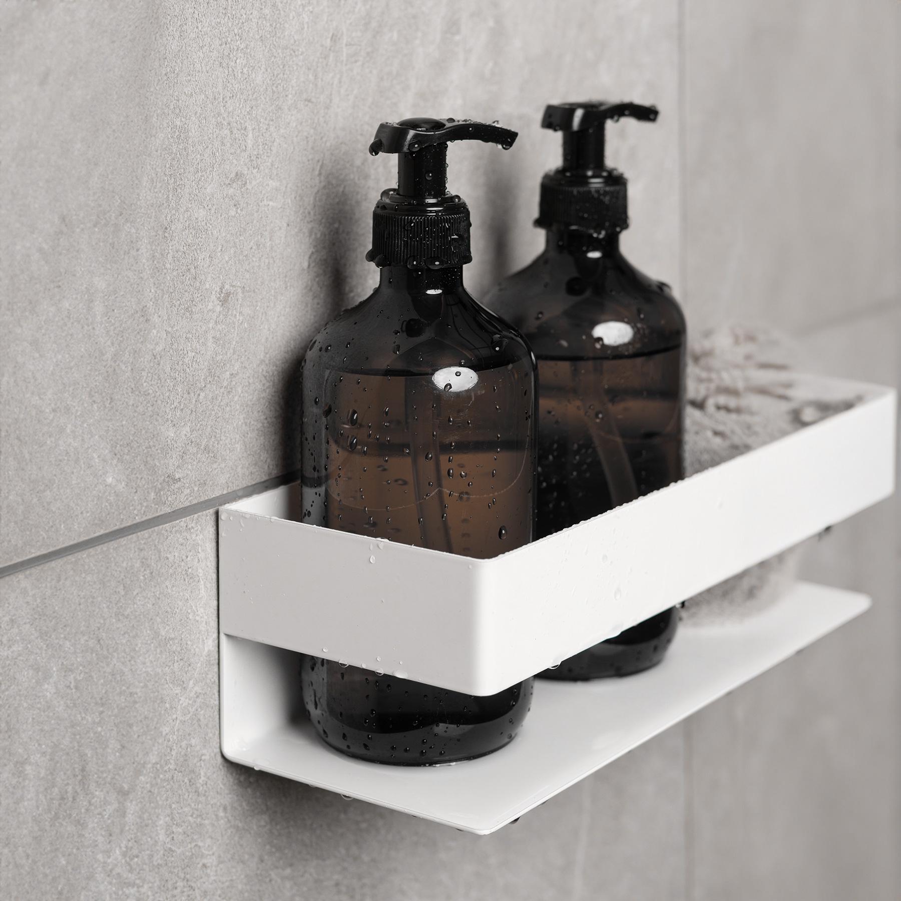 Modern Shower Caddy, Floating Shower Shelf, Minimalist Bathroom Shelf ...
