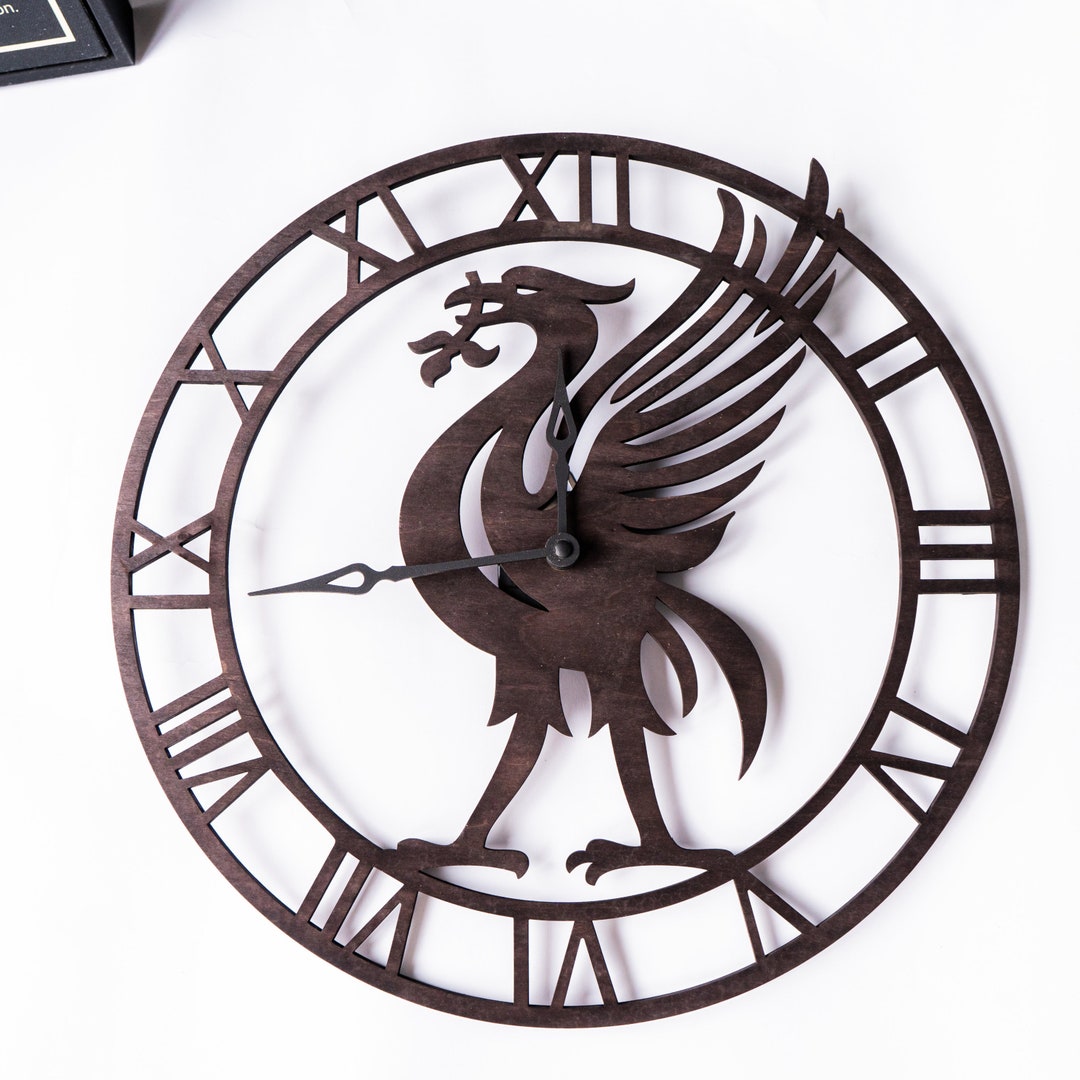 Liverpool Wall Clock, Liverbird Clock, Football Wall Clock, Soccer ...