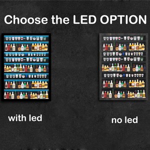 Shot Glass Display Case With Led, Shot Glass Display Shelf, Bar Display ...