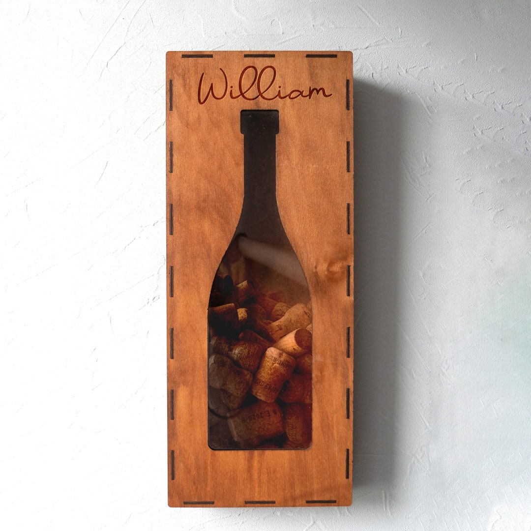 Wine Cork Holder Wall, Wine Cork Display Case, Custom Wine Cork Holder ...
