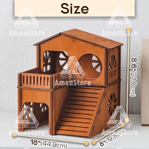 Wood Hamster Hide, Hamster Castle, Hamster Hideout, Hamster Furniture ...