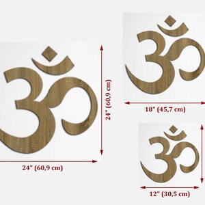 Large Om Wall Decor, Om Wall Art, Om Wood Cutout, Om Wooden, Wood Om ...