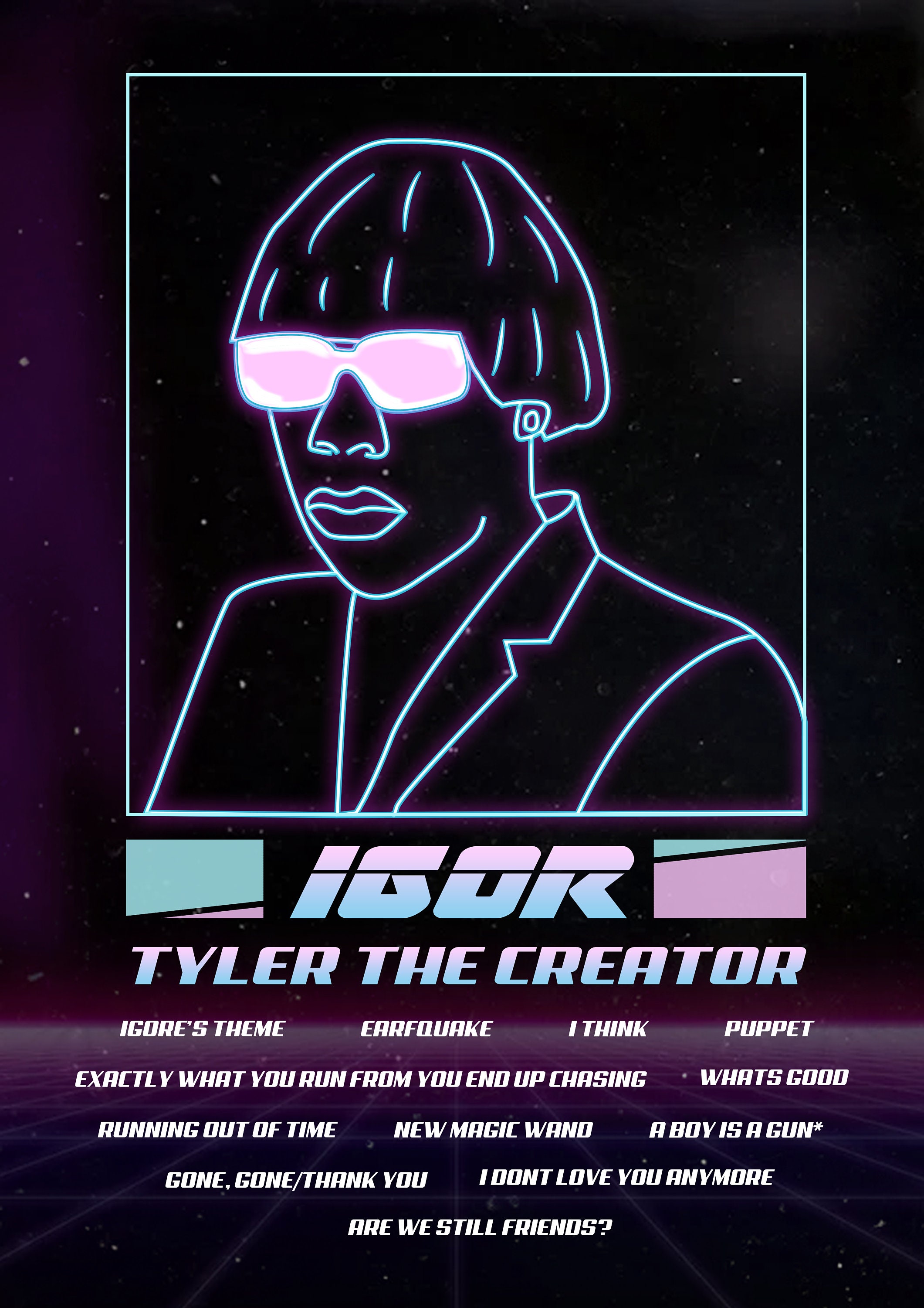 Tyler the Creator Igor Neon Poster Art Print - Etsy