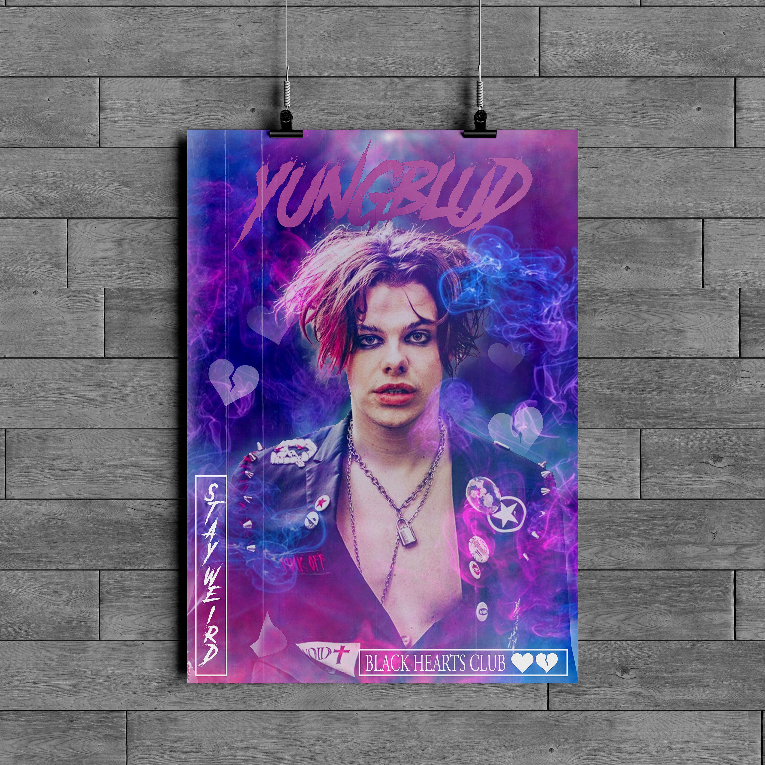 YUNGBLUD Poster Art Print - Etsy