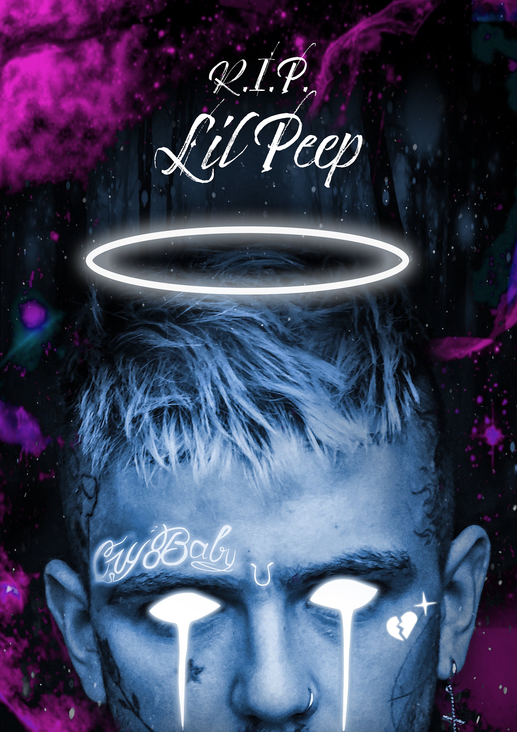 Lil Peep Poster Art Print - Etsy