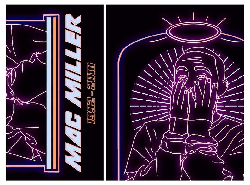 Mac Miller Poster Memorial | Etsy