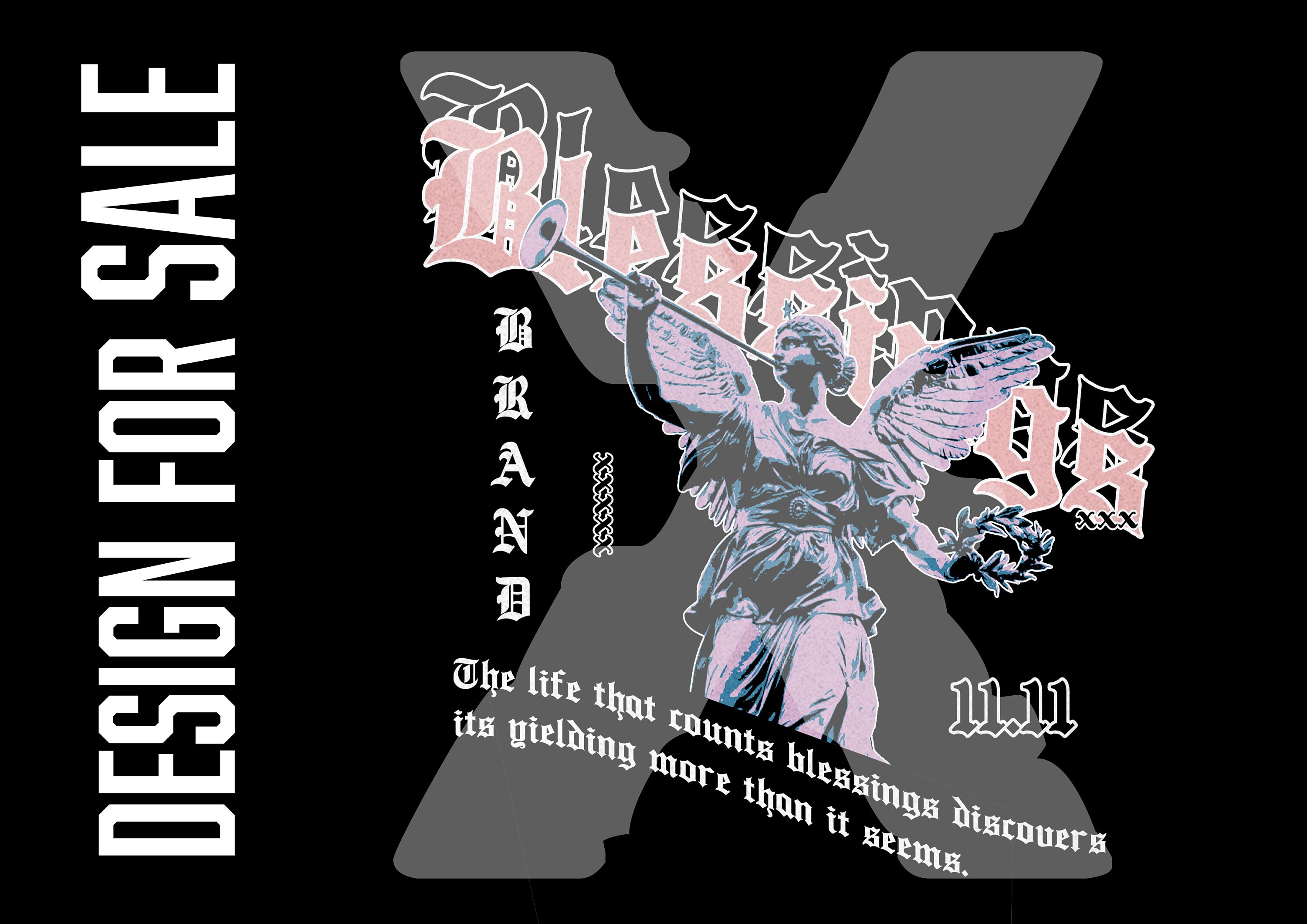 Streetwear Design, Musical Angel Graphic, T-shirt Design, Graphic for ...