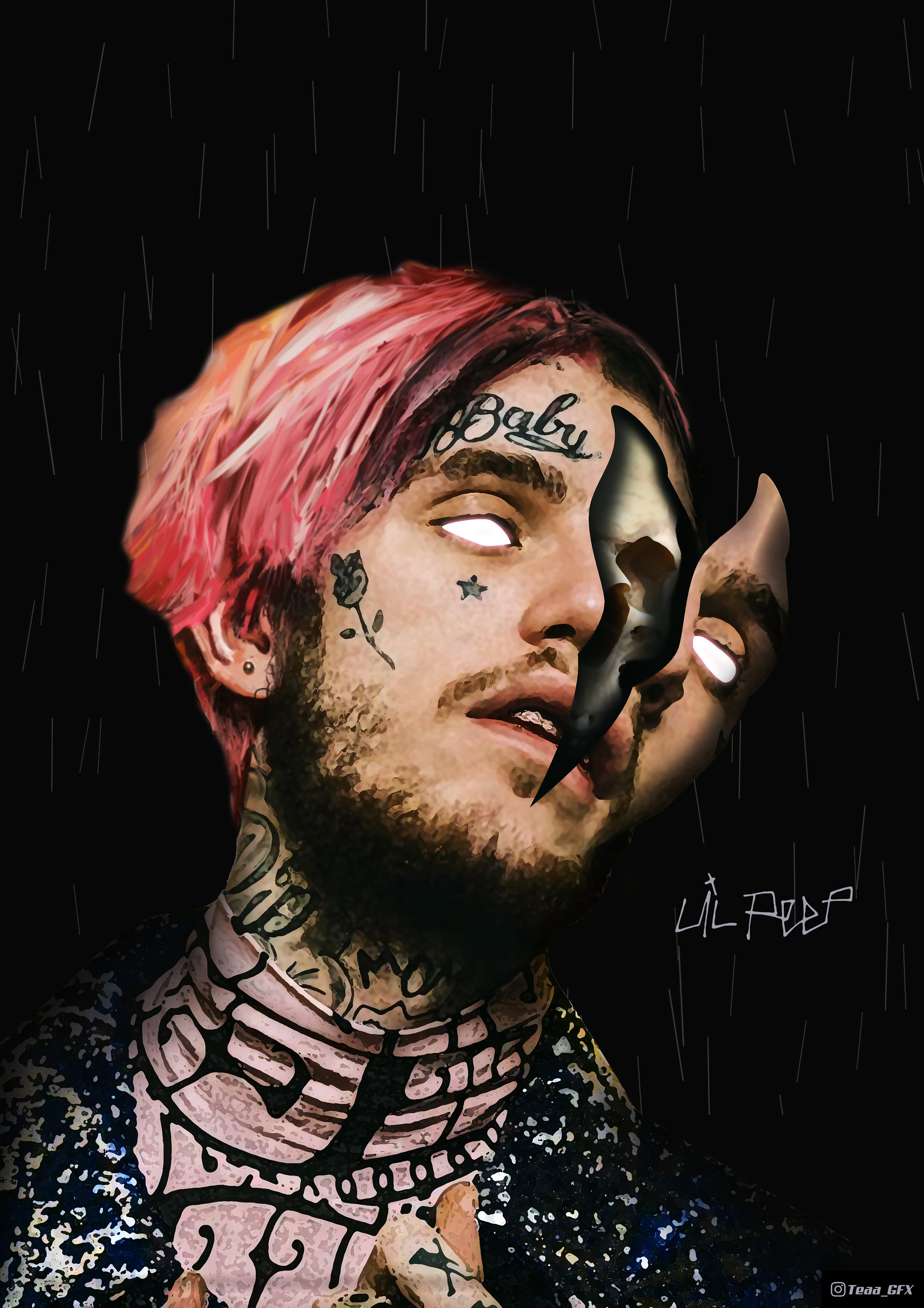 Lil Peep Poster Art Print - Etsy