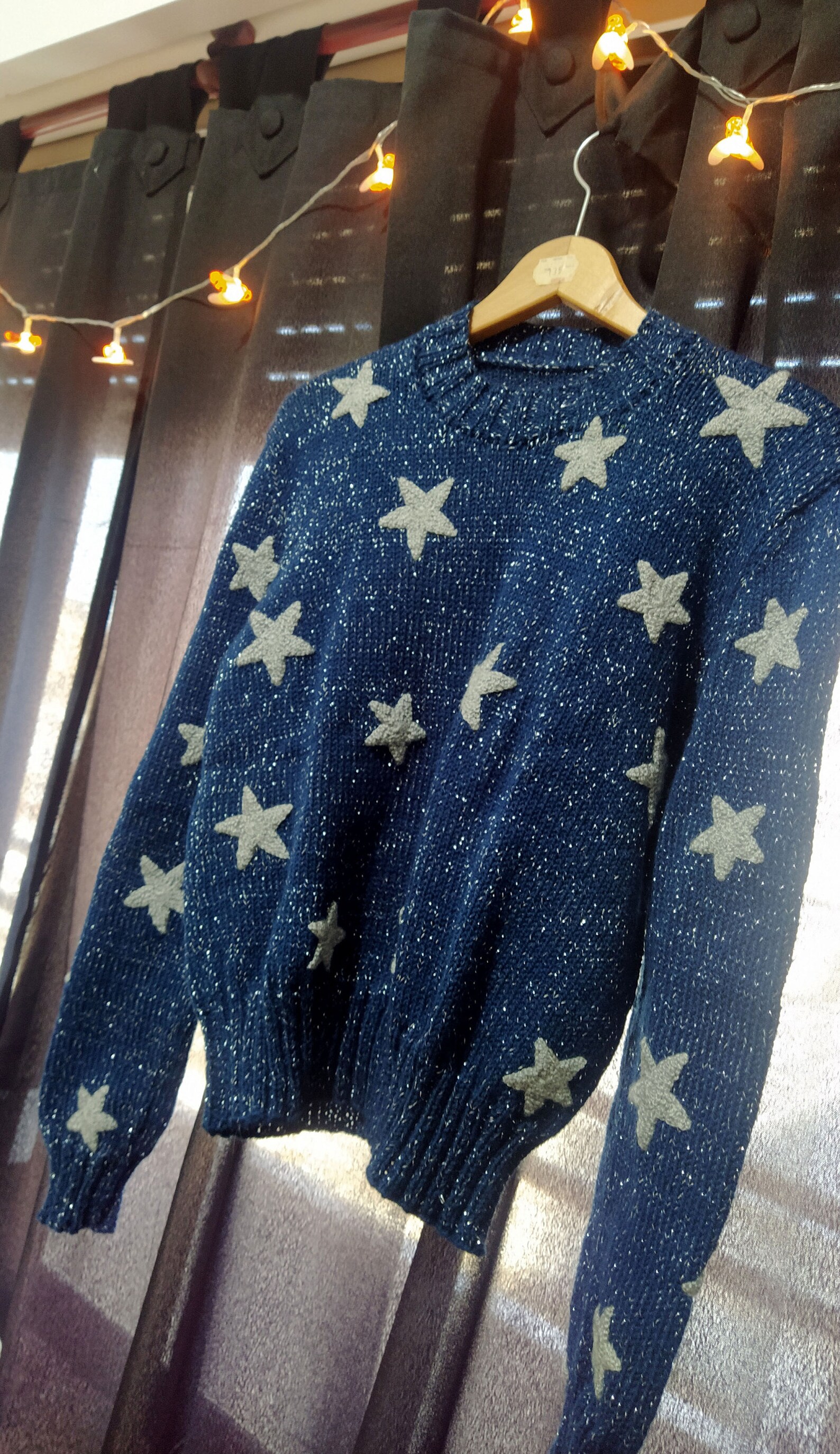 Hand-knitted Coraline Inspired Stars Sweater - Etsy