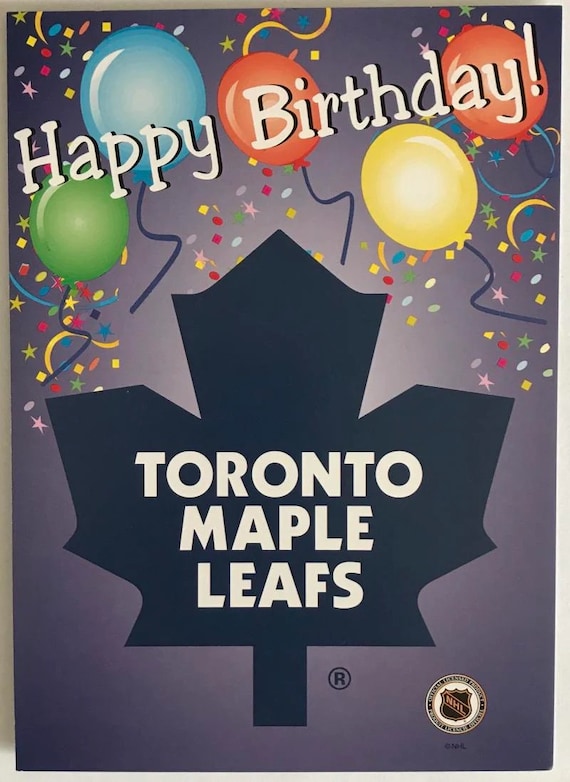 Toronto Maple Leafs Birthday Card With Envelope - Etsy