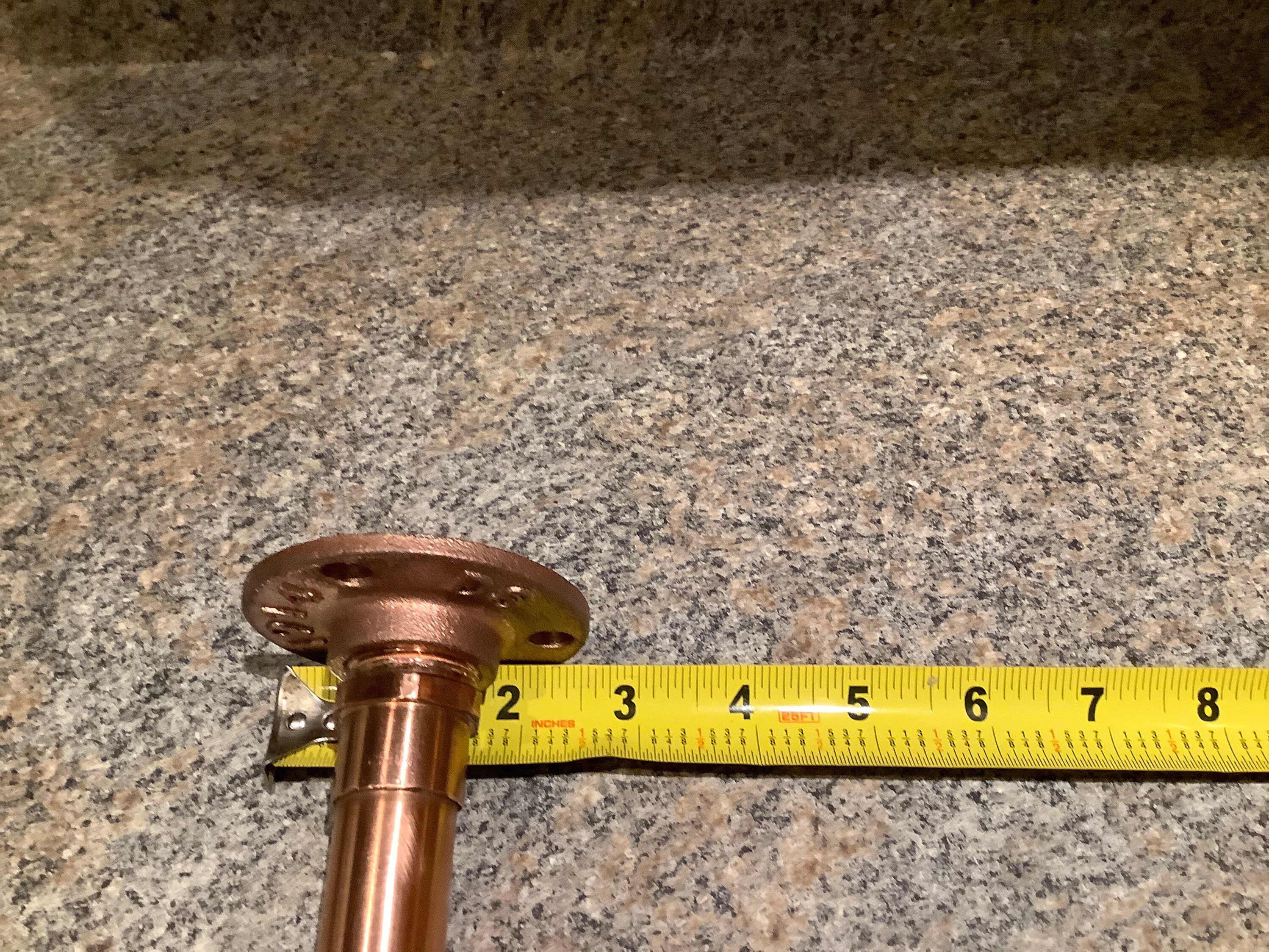 5 Copper Pipe Double, Coat, Robe Hook, Rack, Hanger, Bathroom, Foyer ...