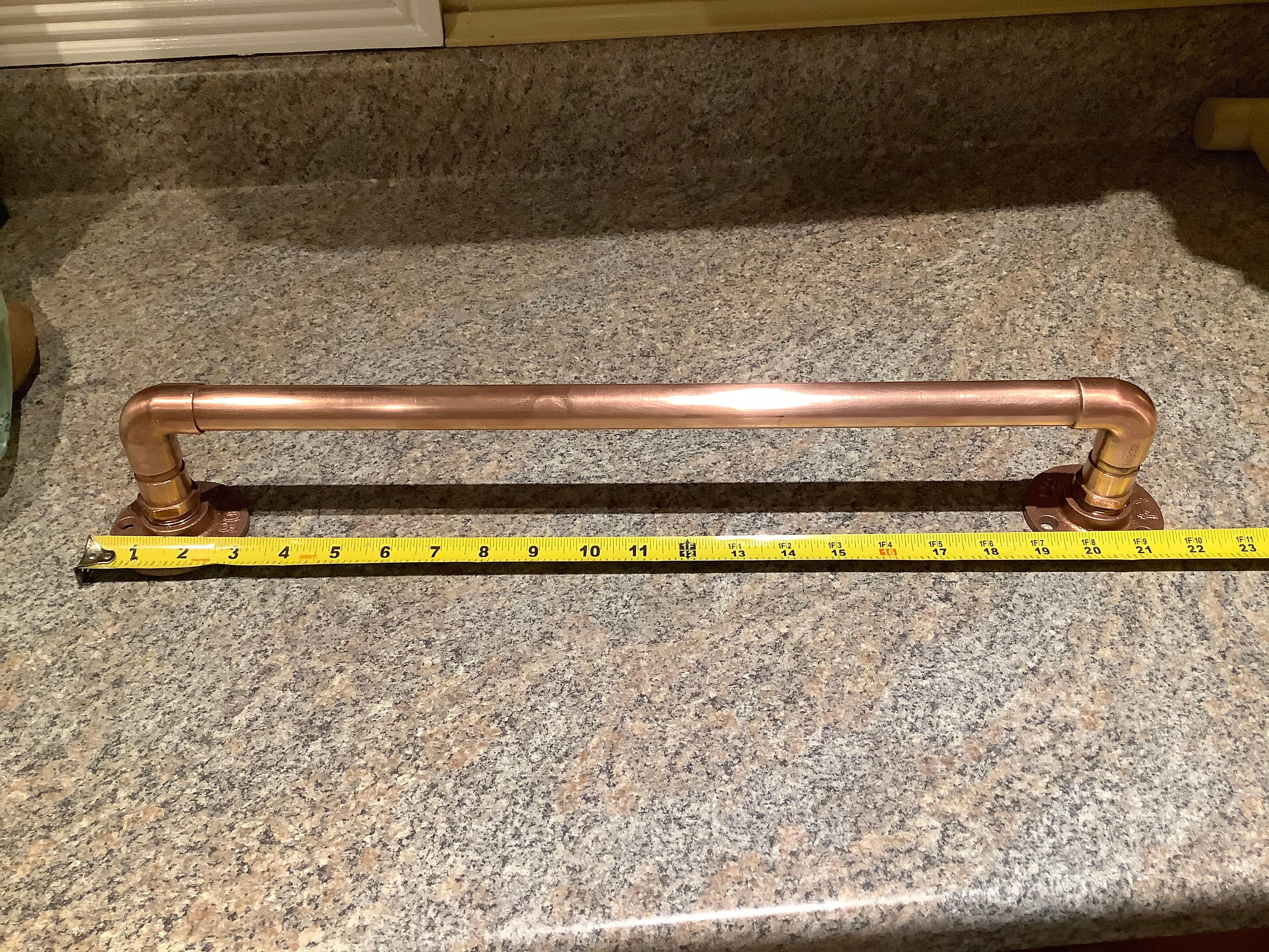 Premium Copper Pipe Bathroom Set Accessory Towel Bar Towel | Etsy