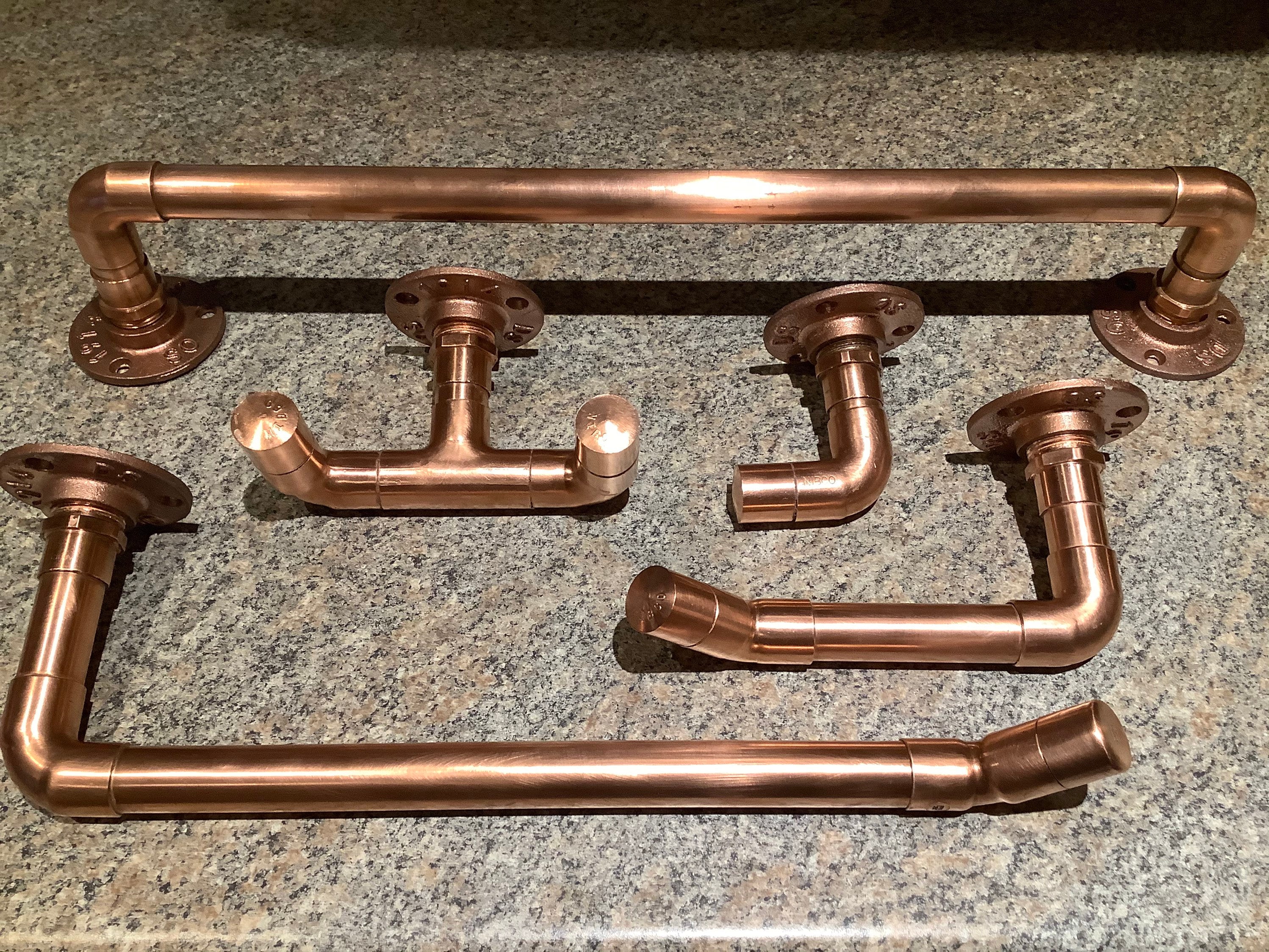 Copper Pipe Towel Rack, Bar, Morden Industrial, Steampunk, Rack ...