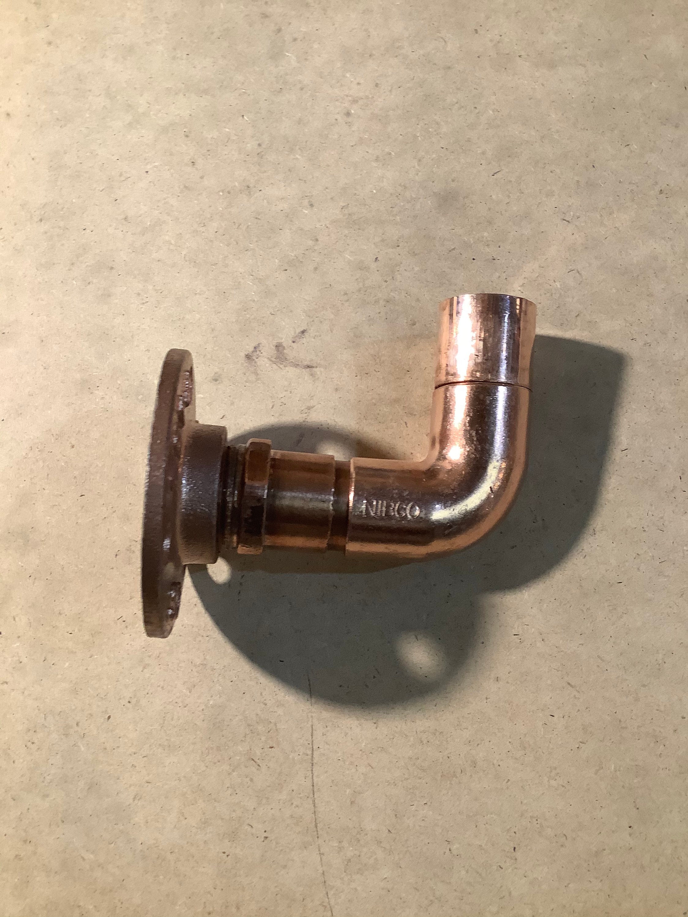 Copper Pipe Robe Towel Hook, Modern, Industrial, Accessories, Steampunk ...