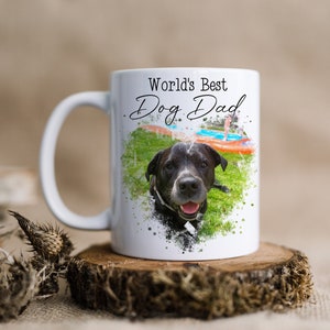 Dog Dad Mug, Photo Gift From the Dog, Pet Photo Mug, Dog Dad Gift ...