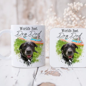 Dog Dad Mug, Photo Gift From the Dog, Pet Photo Mug, Dog Dad Gift ...