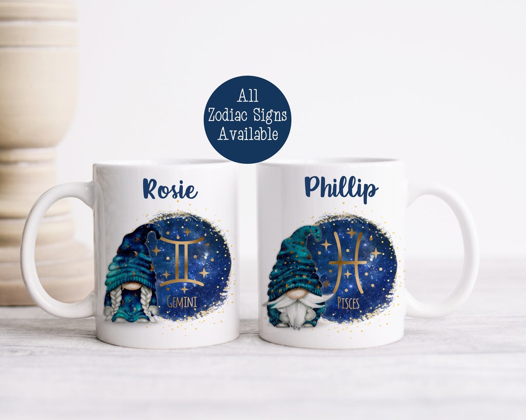 Personalised Zodiac Mug Star Sign Mug Horoscope Gift Gonk - Etsy UK