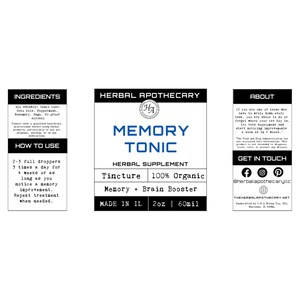Best Memory Tincture | Memory Booster | Best Organic Tincture | Brain ...