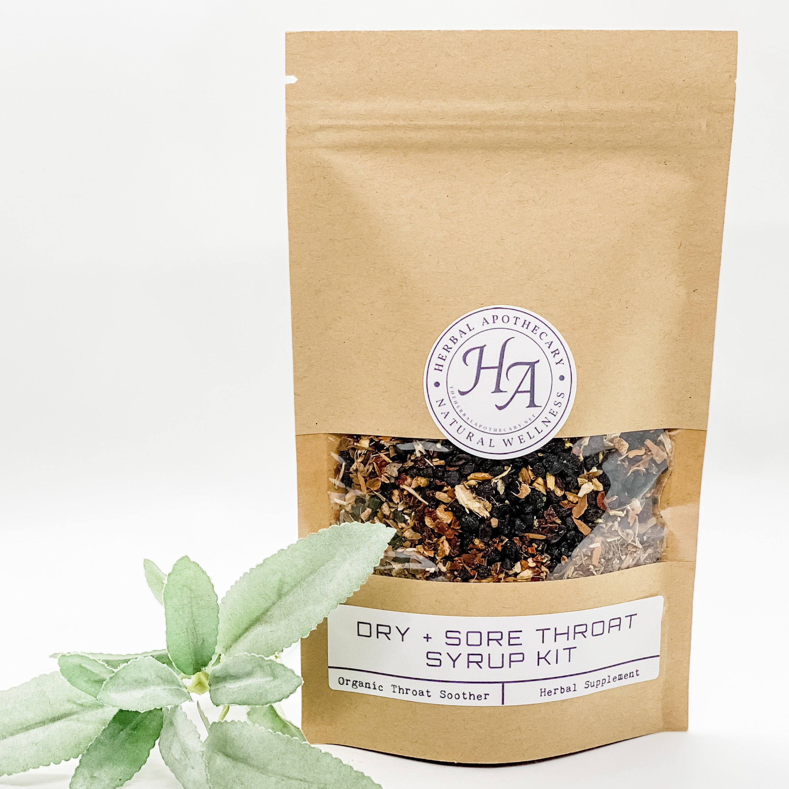 Organic Dry and Sore Throat Syrup Kit Best Sore Throat Syrup - Etsy