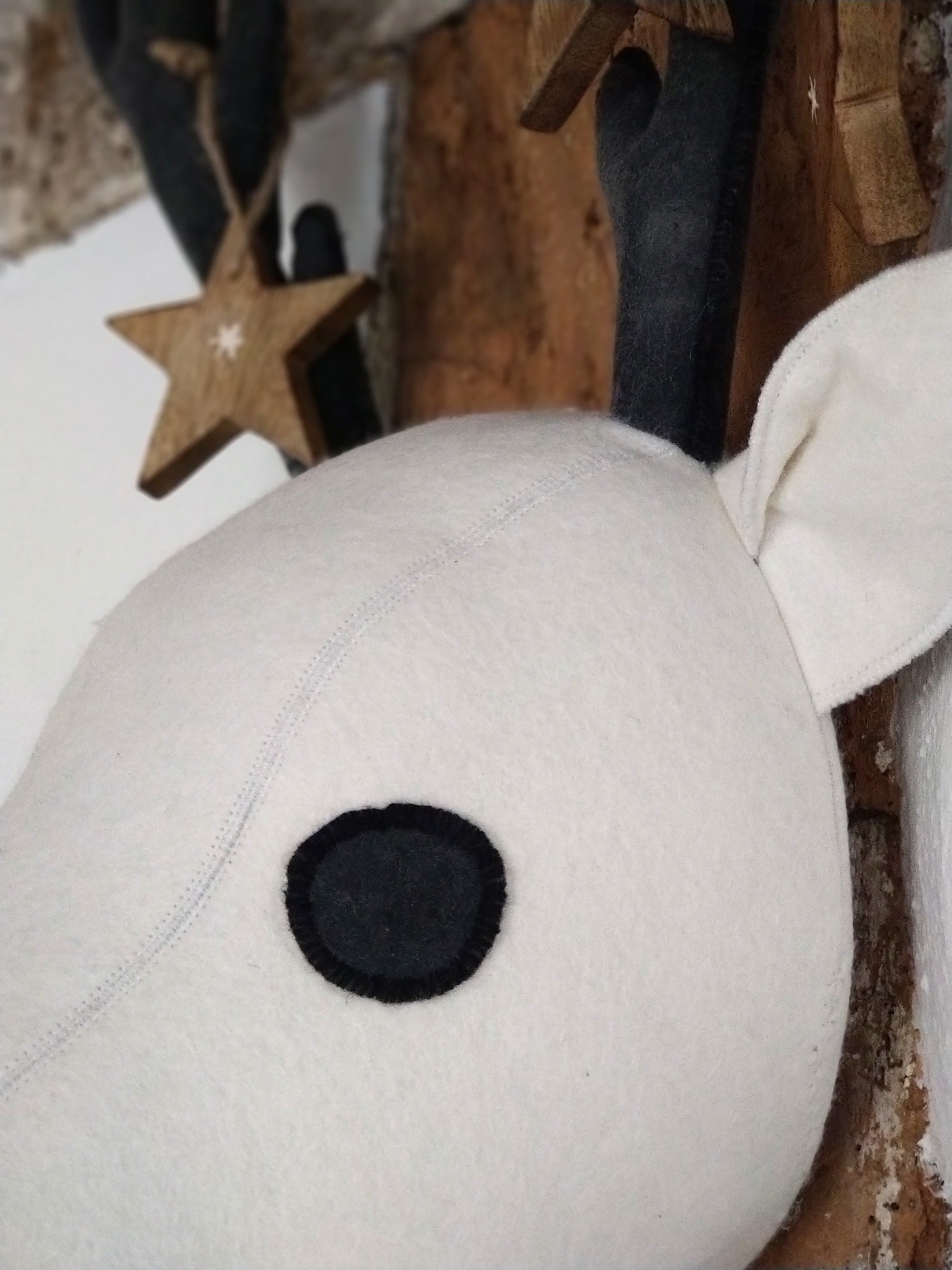Reindeer Head Wall Mount / Felt Animal Head / Wall Decor / Children ...