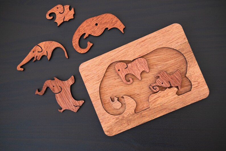 Elephant Enigma: the Silhouette Puzzle - Etsy