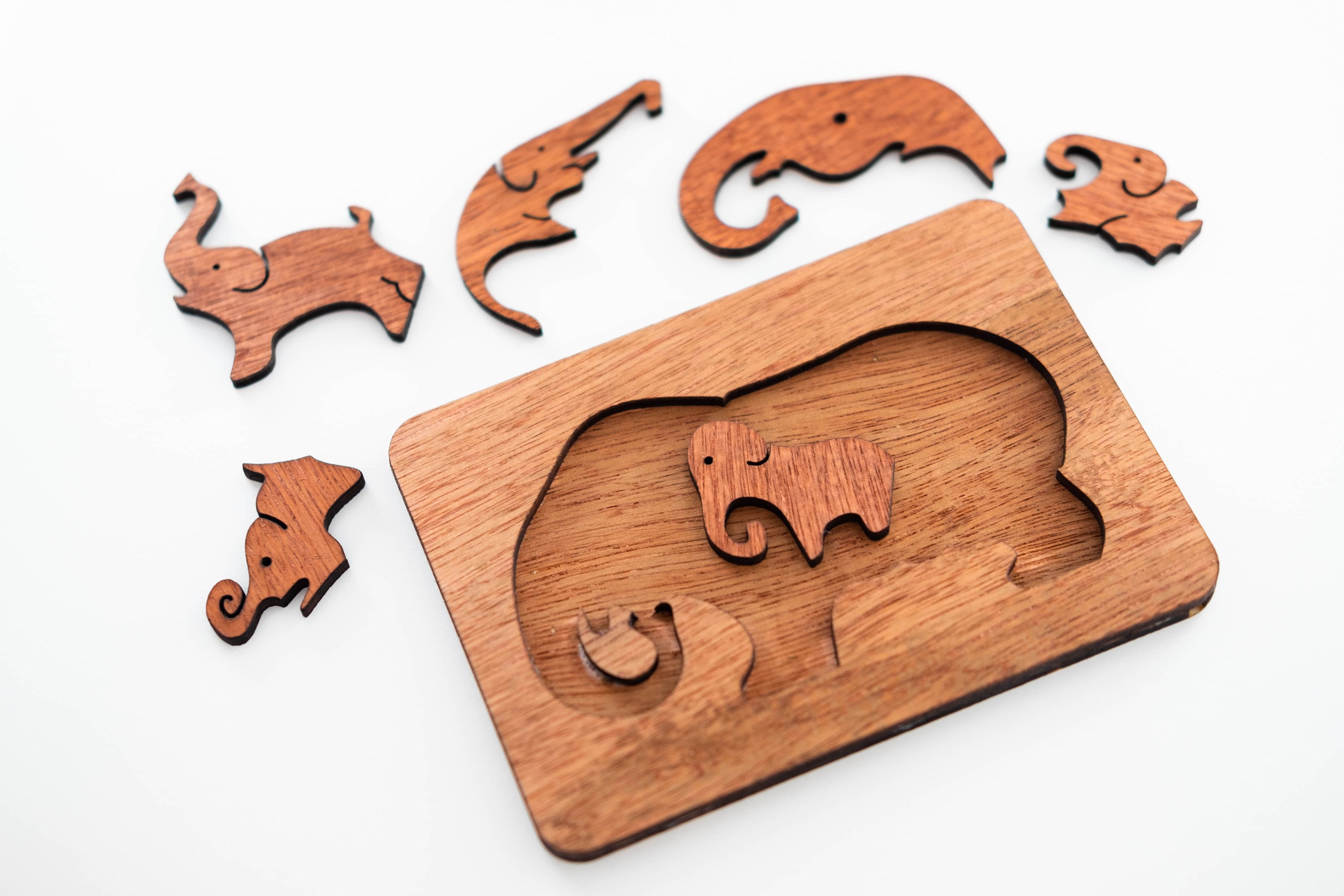 Elephant Enigma: the Silhouette Puzzle - Etsy