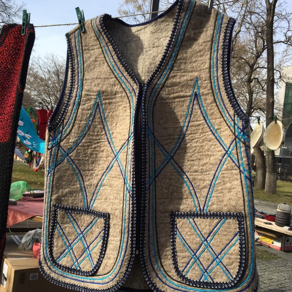 Felt Vest - Etsy