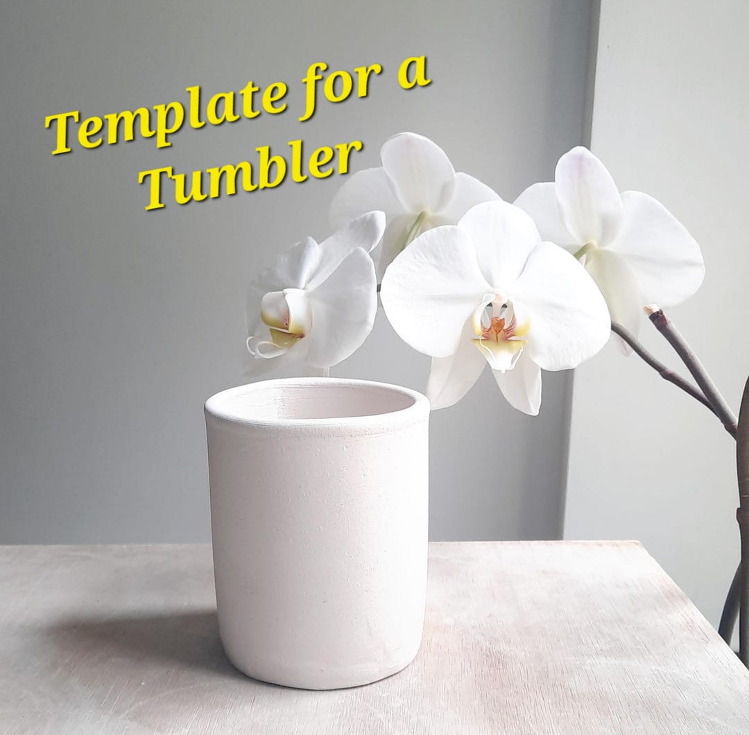 Pottery Printable Template for a Tumbler, Handmade, Printable, Easy DIY ...