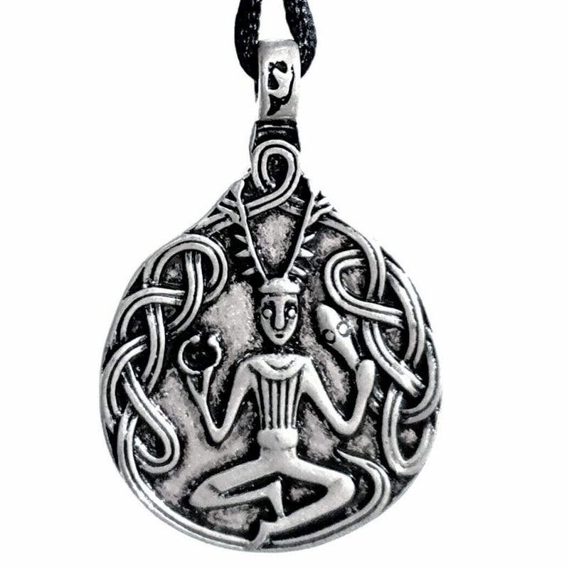 Cernunnos Wiccan Pendant - Etsy UK