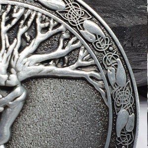 Belt Buckle Tree of Life Ash Elm Odins Arsk & Embla Norse Celt Buckle ...